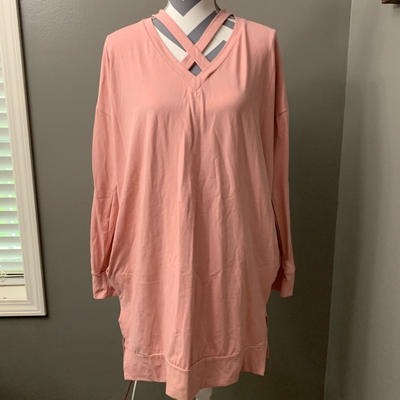 Bellamie | Tops | Pink Tunic Top Large | Poshmark